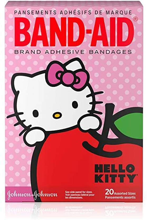 BAND-AID Brand Adhesive Bandages Assorted Sizes, 20 Count (Hello Kitty ...