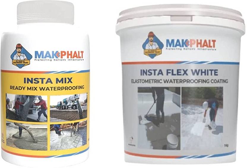 MAKPHALT Combo of Insta Mix Integral Waterproofing Coating and Insta ...
