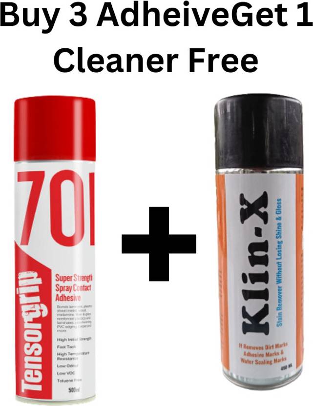 TENSORGRIP SPRAY ADHESIVE TG 701(Buy 3 Adhesive Get 1 Cleaner Free ...