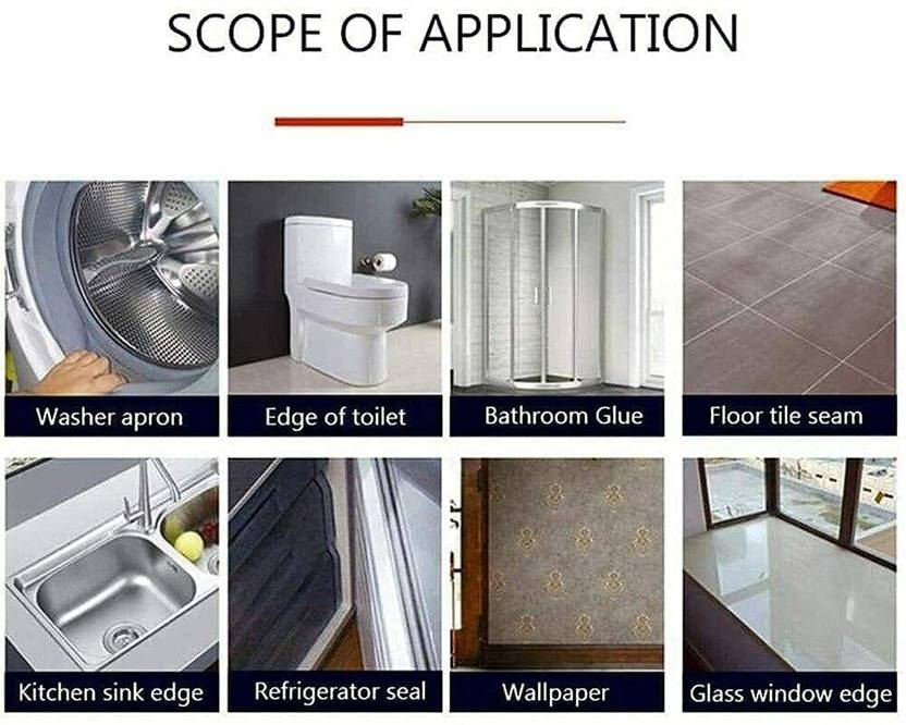 RECTITUDE Multi-Purpose Tile Gap Filler Tube – Waterproof White Cement ...