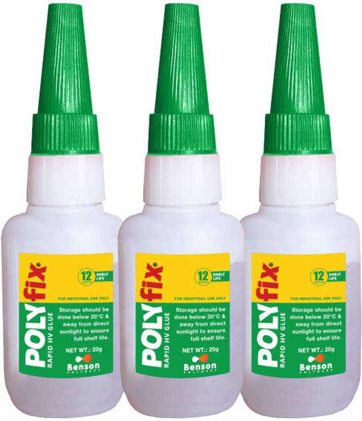 POLYFIX Instant Glue High Viscosity for Art & Craft Adhesive Adhesive ...