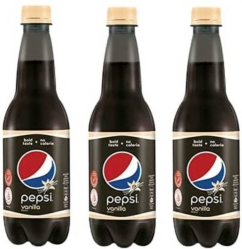 Pepsi Black Vanilla Flavour Sugar Free Bold Taste No Calories Plastic ...