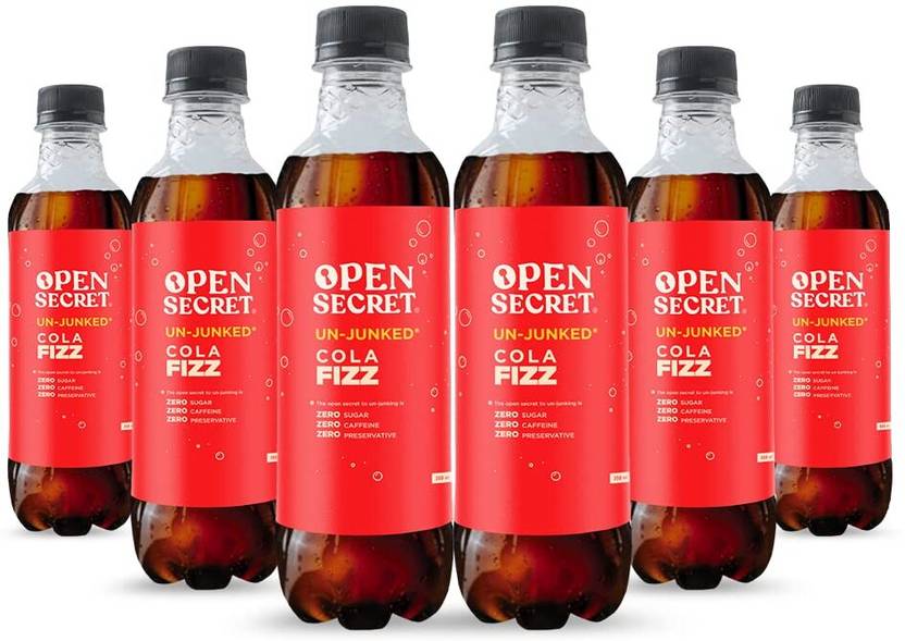 OPEN SECRET Classic Cola Fizz Soda | Sugar Free Soft Drink | Zero Calories & No Aspartame | PET ...