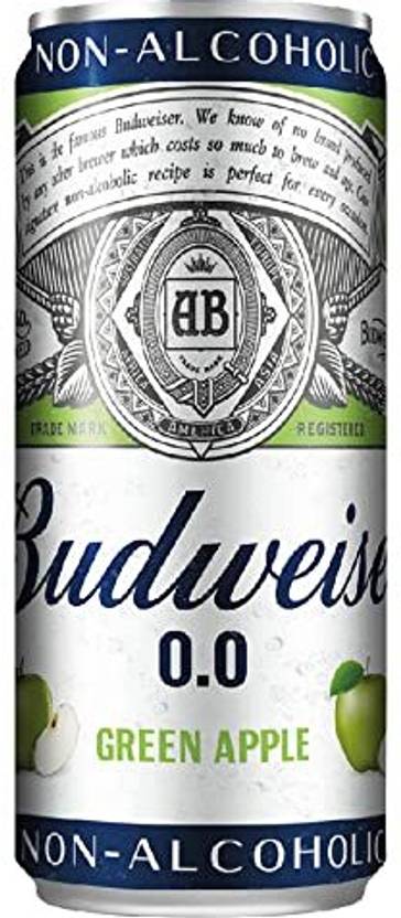Budweiser Non Alcoholic Green Apple Can 330ml Can Price in India - Buy ...