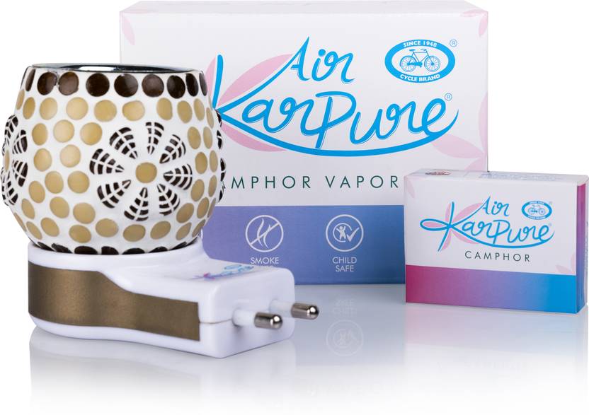 Cycle Karpure Camphor Vapouriser Premium with Camphor Tablets Diffuser ...