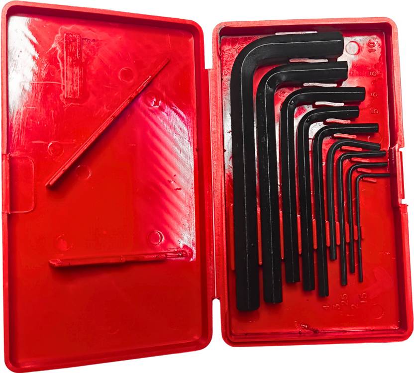 Syntex Allen Key Set 9Pcs(1.5mm-10mm) – Metric Hex Wrench Kit for ...