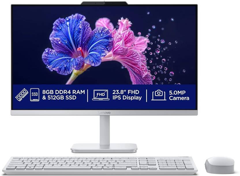 Lenovo All in one N100 (8 GB DDR4/512 GB SSD/Windows 11 Home/Integrated ...