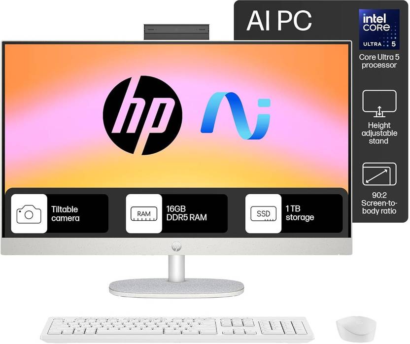 HP HP AiO 27 Core i5 (16 GB DDR5/Windows 11 Home/27 Inch Screen/27 ...