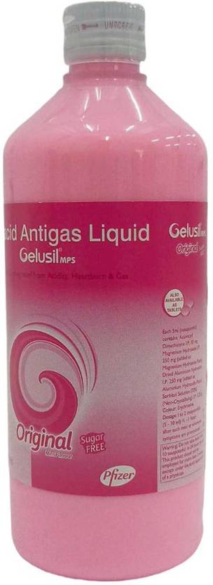 Pfizer Gelusil MPS Antacid &Antigas Original liquid Liquid Price in ...