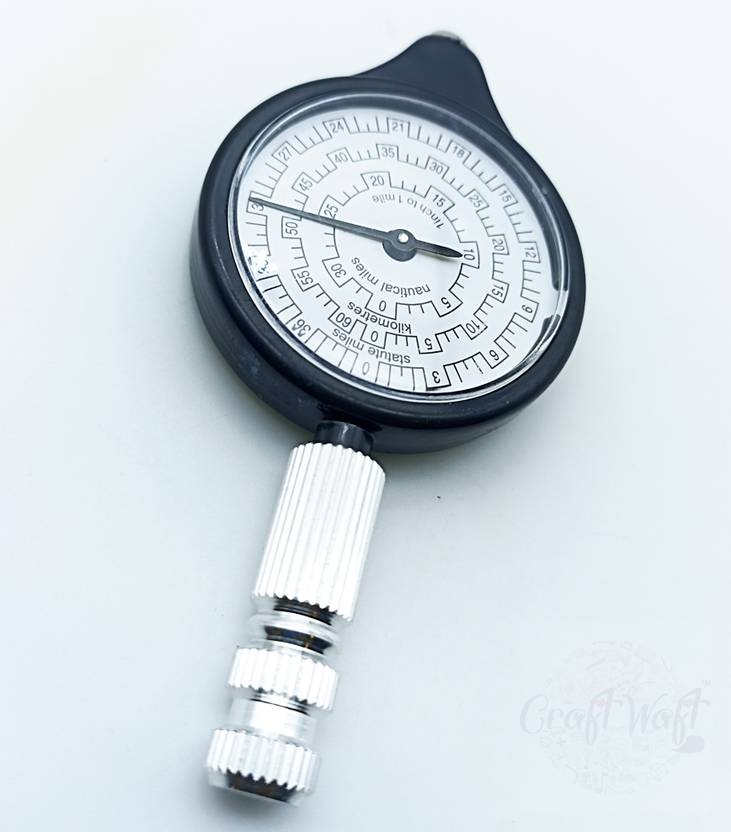 CRAFTWAFT Handheld Metal Rotameter Map Reading Measure Distance Range ...