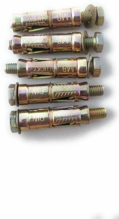 EVEREST Nut & Bolt 10mm Nut Fasteners Rust Screws for Concrete Walls ...
