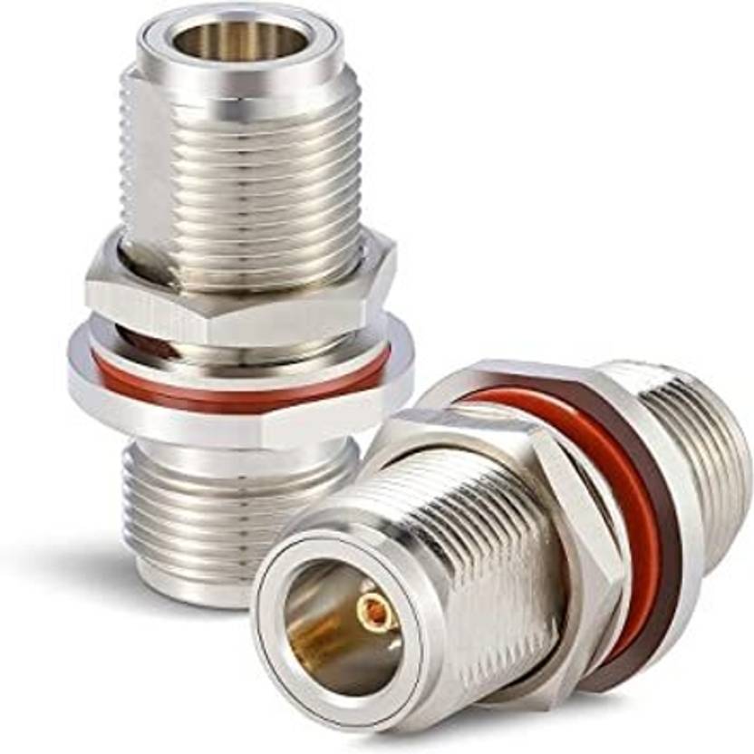 Netboon N type female to N type female Bulkhead Adapter for Antenna ...