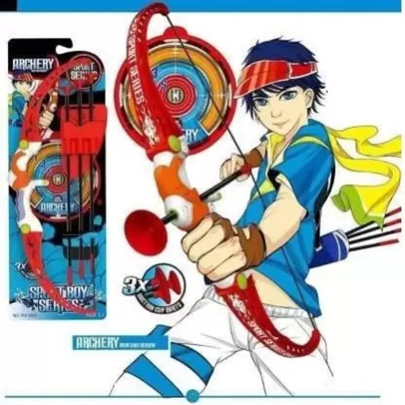 Tarak Archery Bow and Arrow Toy Set with Target Outdoor Garden Fun Game ...