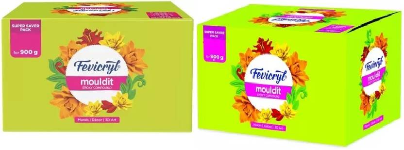Fevicryl Mould It, Clay Set for Modelling and Sculpting, Air Dry Clay ...