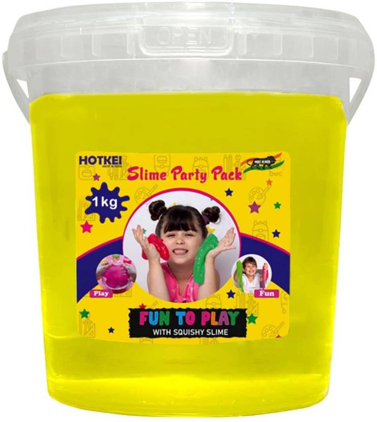 HOTKEI 1 Kg Yellow Slime DIY Slimy Clay Gel Jelly Putty Toy Slime for ...