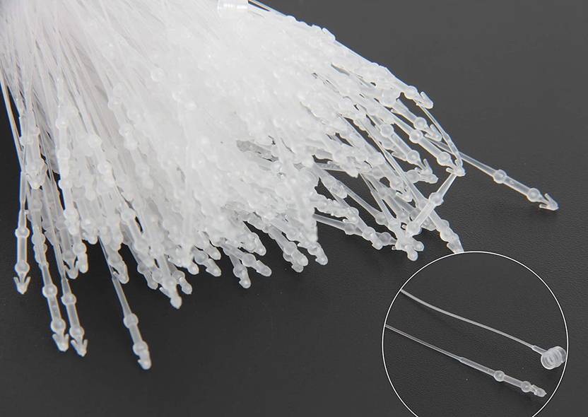 Hunny - Bunch 7" Inches Loop Pin Plastic Fastener Hang Tag Snap Lock ...