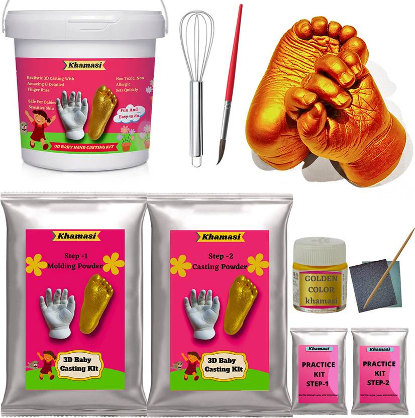 Khamasi 3D Hand and Foot molding Casting Kit for Baby special Birthday ...