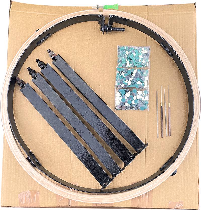 Qroof Aari Work Materials, Maggam 16 inch Aari Stand Beginner’s Small ...