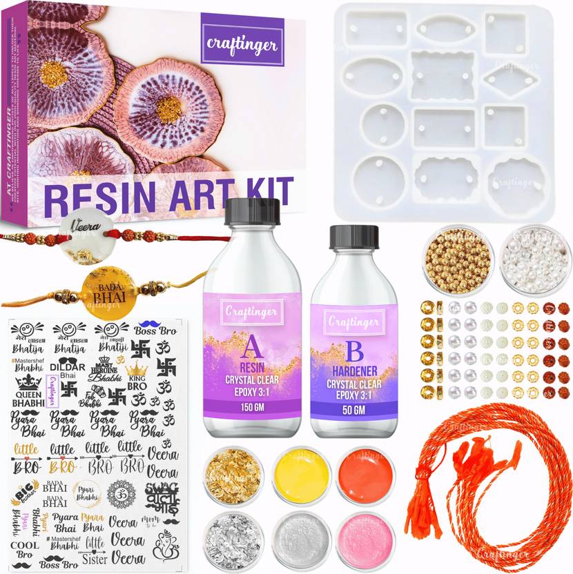 Flipkart.com | Craftinger Resin Rakhi Making Kit For Rakshabandhan With ...