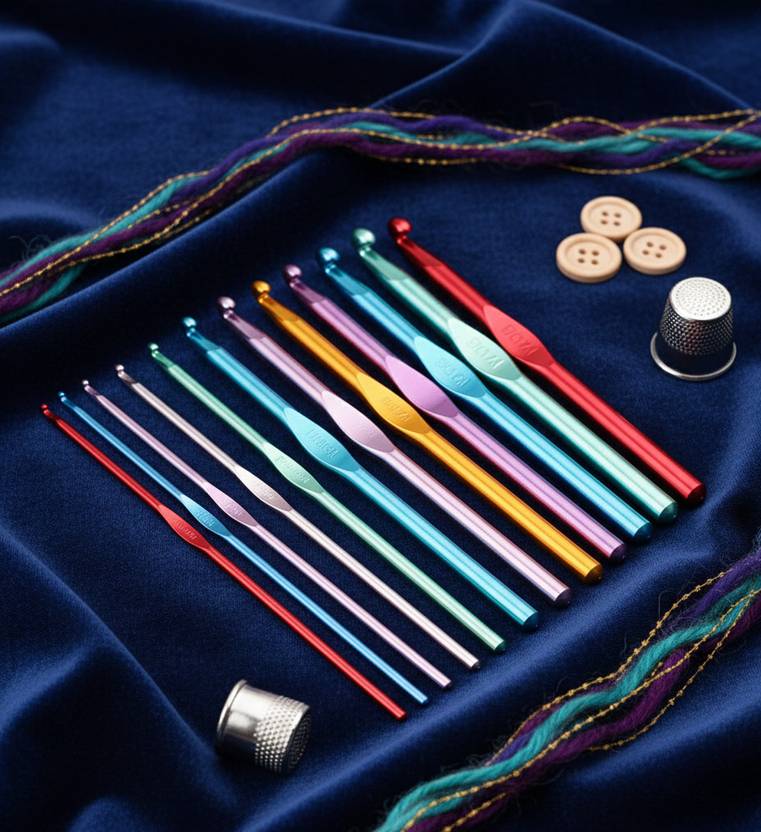 Fairlis Crochet Hook Set For Wool DIY Projects - Crochet Hook Set For ...