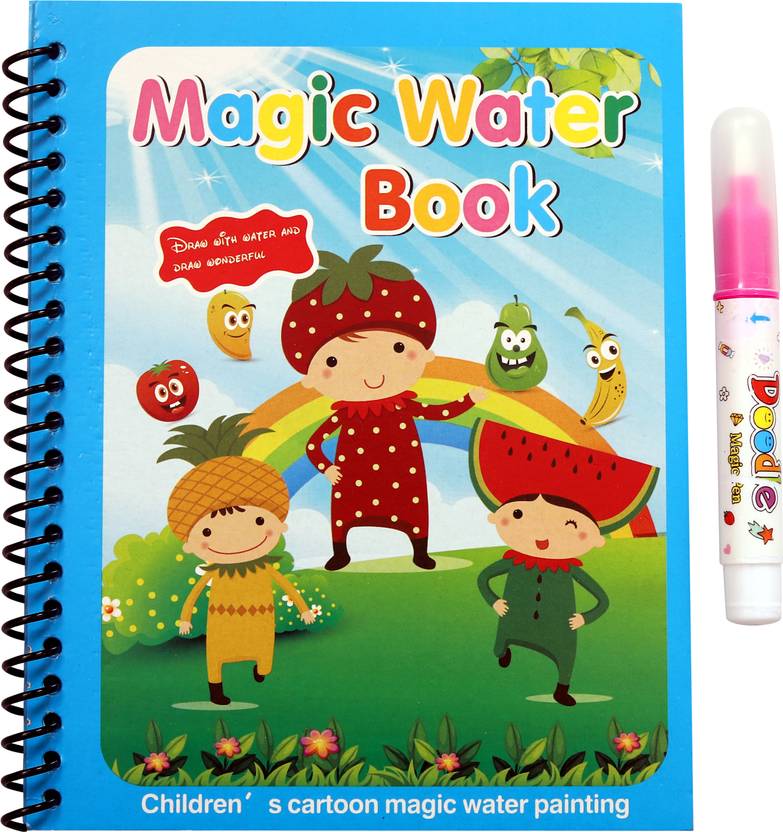 Flipkart.com | NidraNari Magic-Water Coloring Book Magic Water Drawing ...