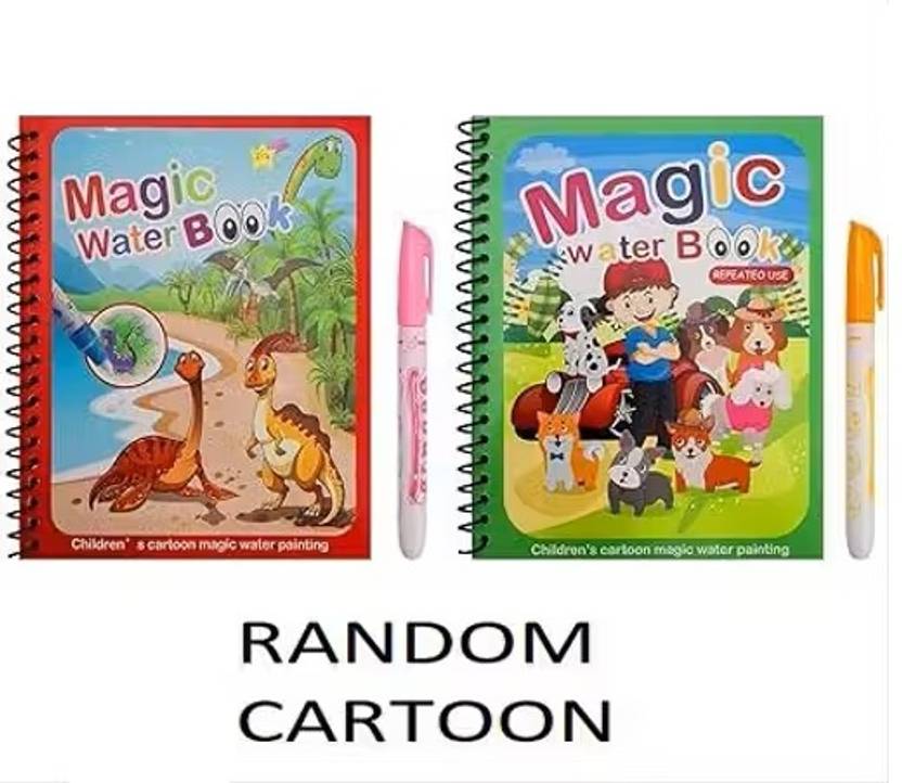 Flipkart.com | Eclet 2ps Magic Water Coloring Painting Book for Kids ...