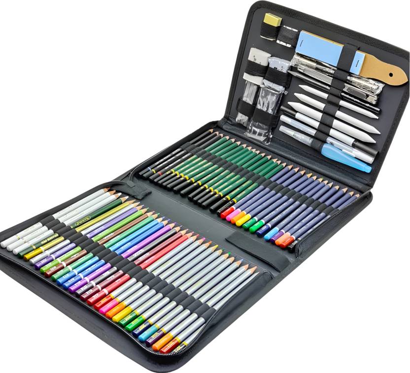 Flipkart.com | Adoere 75 Pieces Professional Drawing Pencils and ...