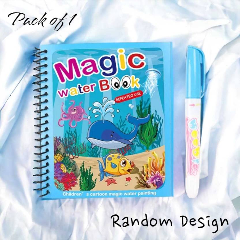Flipkart.com | Giftiya Magic Water Drawing Book Water Painting Coloring ...