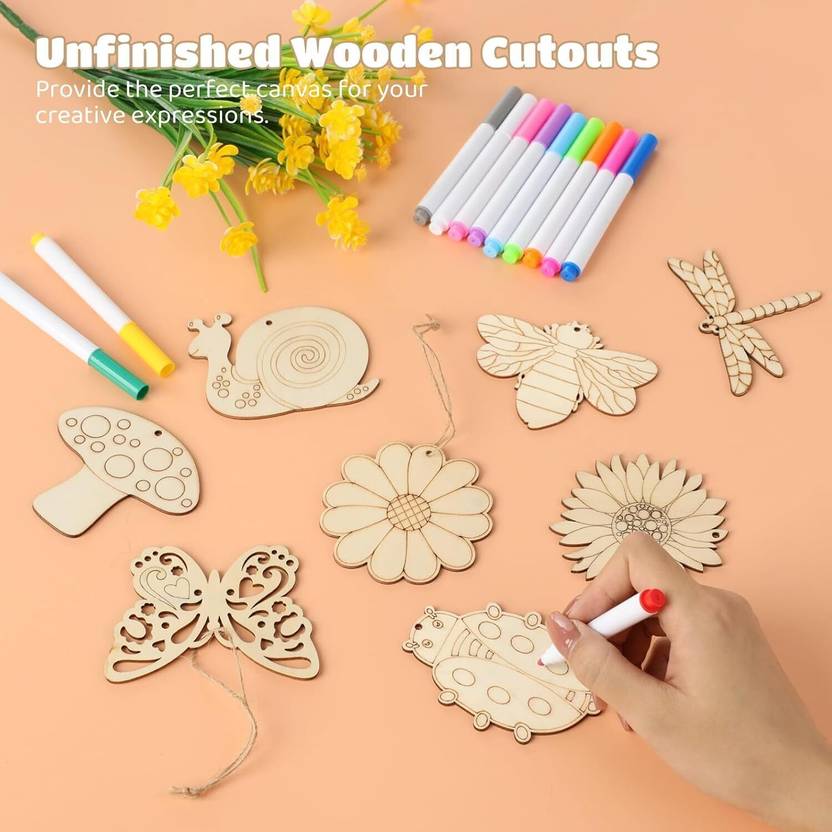 Flipkart.com | Kreative Kraft DIY Wood Colouring Kit for Kids - DIY ...