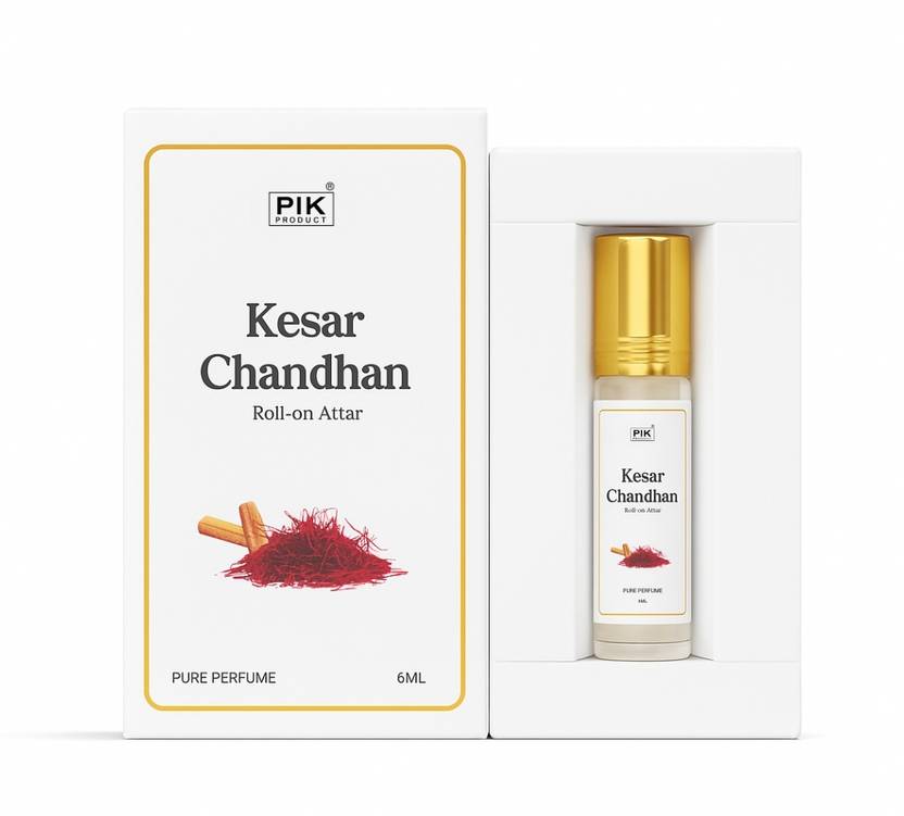 PIK Product Kesar Chandhan Roll-on Attar – 6ml | Pure Perfume | Long ...