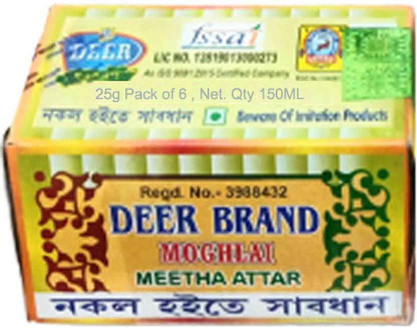 DEER BRAND Mitha Sweet Mughlai Meetha Attar 25gPack of 6 Biryani ...