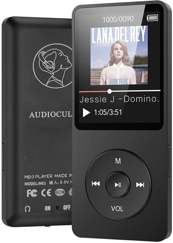 AUDIOCULAR M61 8GB Portable Mp3 Music Player Audio Player with Earphone ...