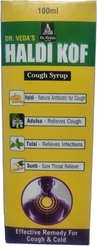 DR.VEDA'S HALDI KOF COUGH SYRUP (AYURVEDIC SYRUP FOR DRY,WET &ASTHMATIC ...