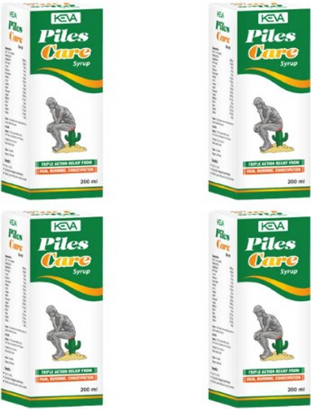 KEVA Piles Syrup |Natural remedy for Piles | Herbal & Sugar Free (Pack ...