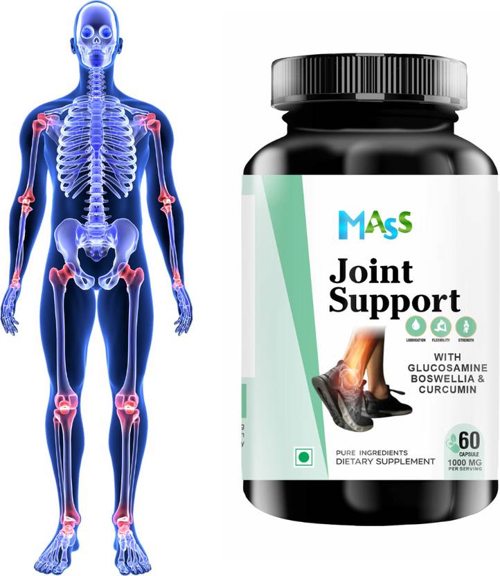 MASS Joint Support capsule with Healthy calcium magnesium, zinc 60 ...