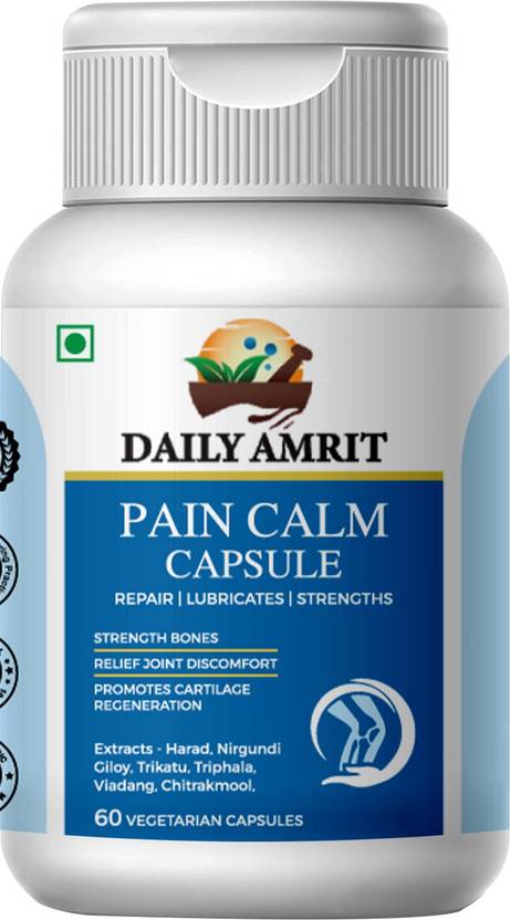 DAILYAMRIT Pain Calm Capsule Joint Pain Support for Mobility and ...