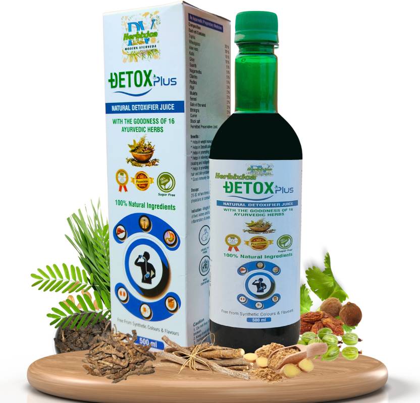 herbixica Ayurvedic Detox Plus juice, for liver, kidney and stomach ...