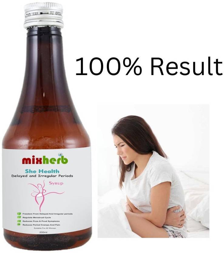 Mixherb Syrup for PCOD & PCOS Regulating Menstrual Cycle & Flow Price ...