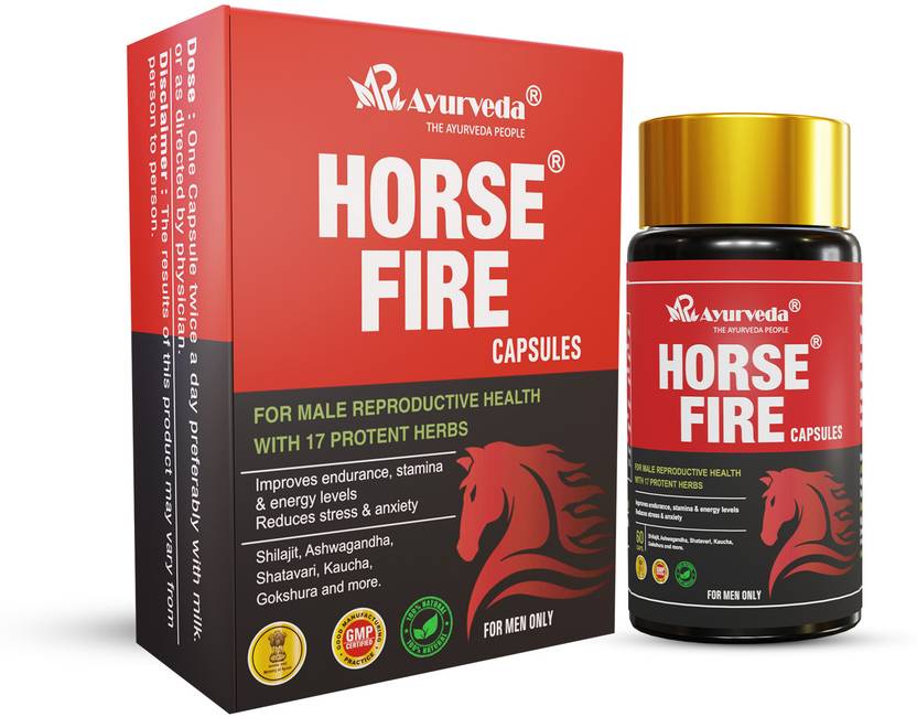 A R Ayurveda Horse Fire Capsule For Men- 60 Capsules Price in India ...