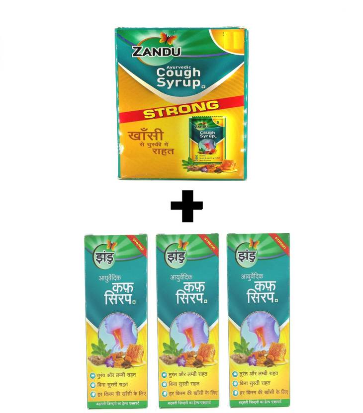 ZANDU Cough syrup and cough pouch sachets Price in India - Buy ZANDU ...