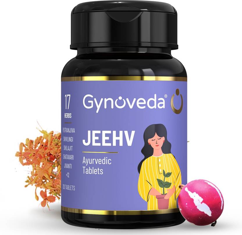 Gynoveda Jeehv Ayurvedic Supplement for Pregnancy Support 120 Tablets ...