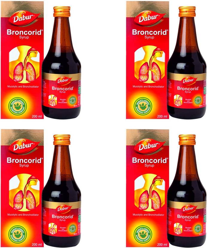 Dabur Broncorid Cough Syrup 200ML Price in India - Buy Dabur Broncorid ...