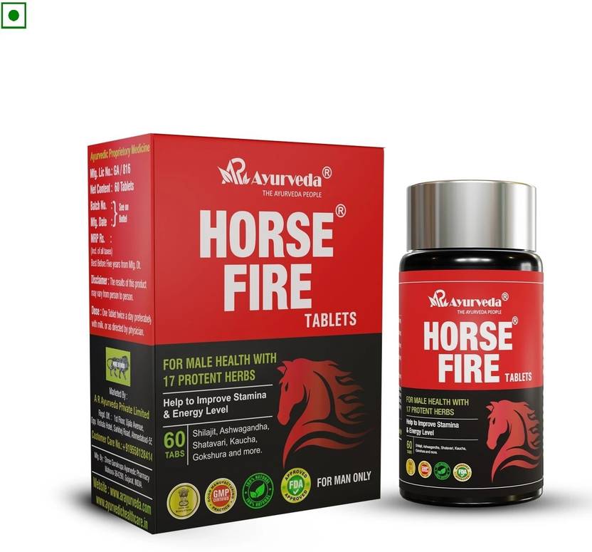 A R Ayurveda Horse Fire Tablets - Ayurvedic Stamina Booster For Men ...