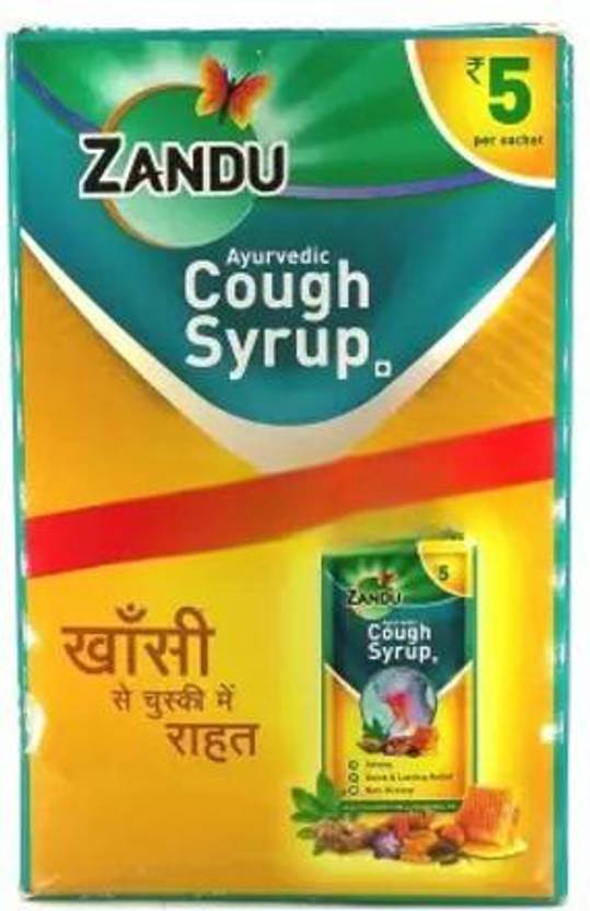 ZANDU Ayurvedic Cough Syrup (36N X 8ml) Sachets Price in India - Buy ...
