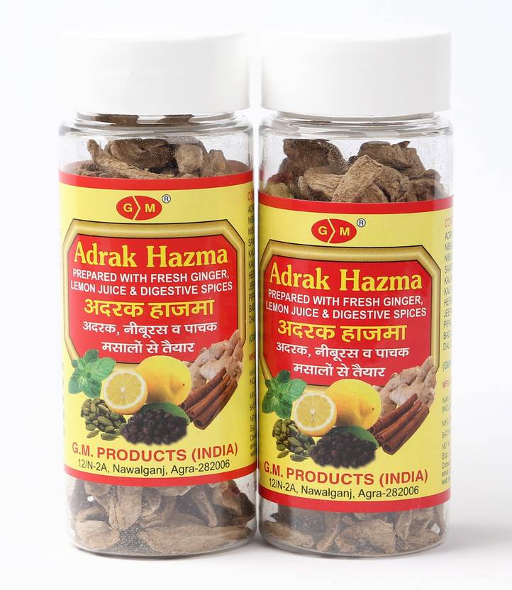 GM Adrak Hazma (New Pack) Mouth Freshener | Made with Dry Adrak | 50g ...