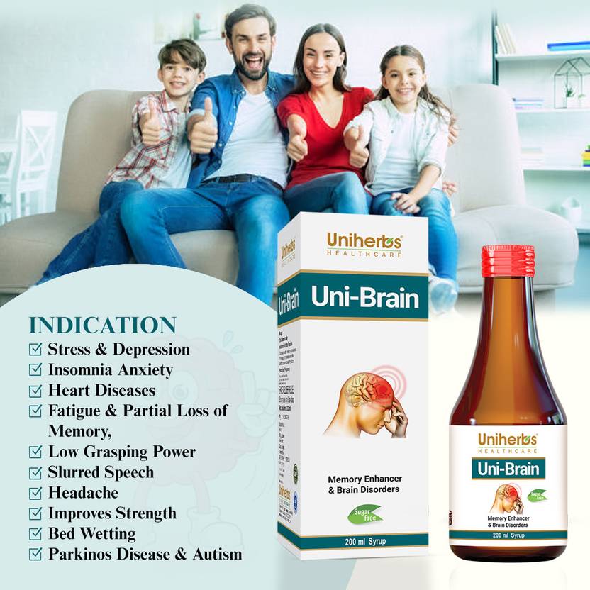 Uniherbs Unibrain Syrup for Brain Heath & Memory Function | Mind ...
