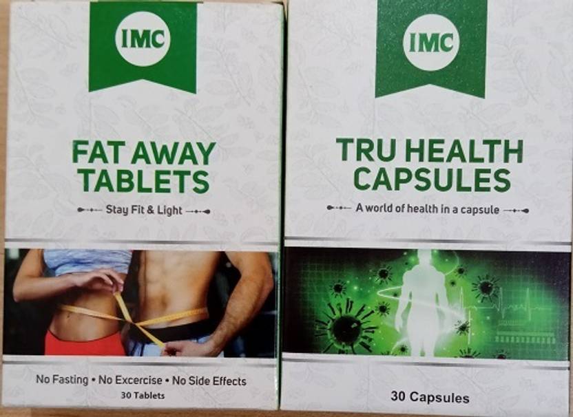 IMC 1 FAT AWAY TABLET OR 1 TRU HEALTH CAPSULE 2 PCS Price in India ...