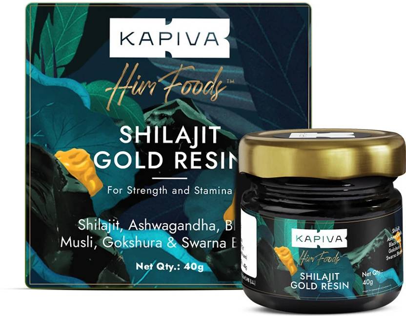 Kapiva Gold Resin 40g |Boosts Stamina| Contains 24 Carat Gold | 100% ...
