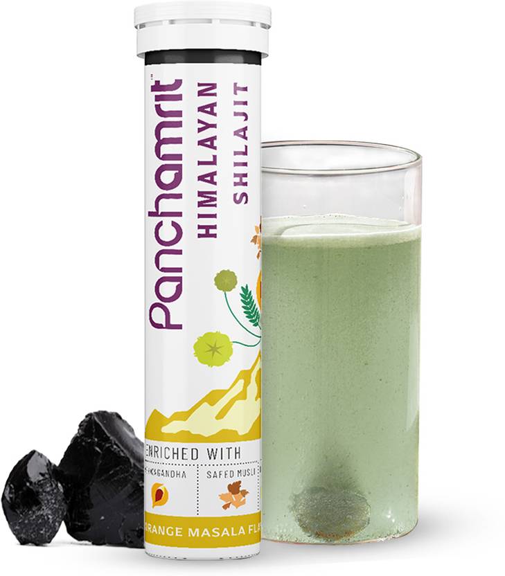 Panchamrit Himalayan Shilajit Effervescent with Ayurvedic Herbs |Boosts ...