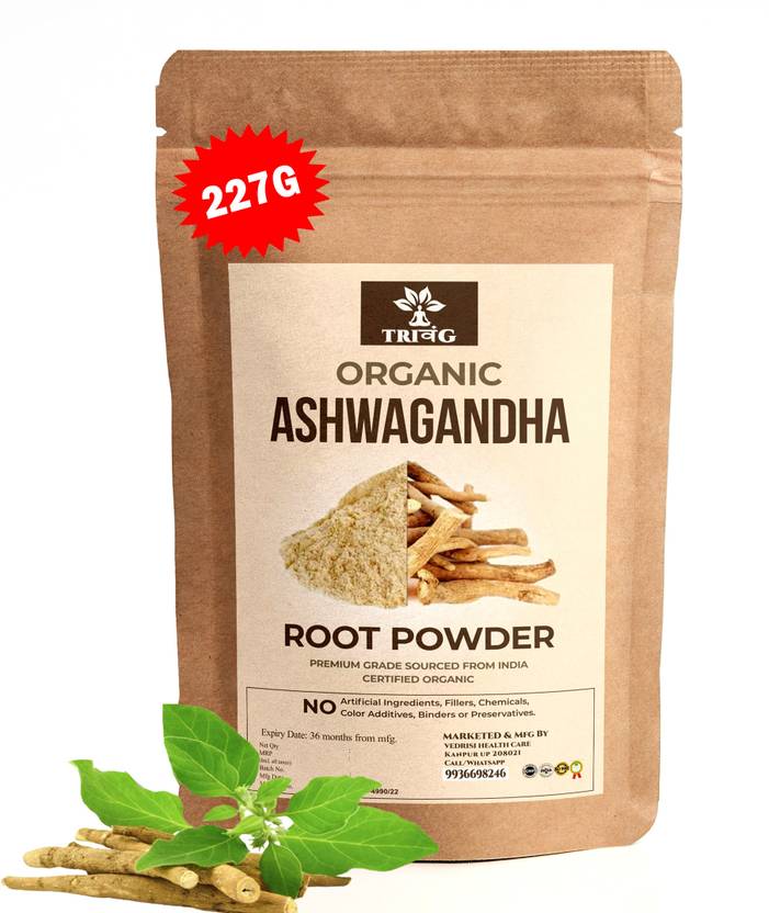 Trivang 100% Natural Ashwagandha Powder- Withania Somnifera, 227g Price ...